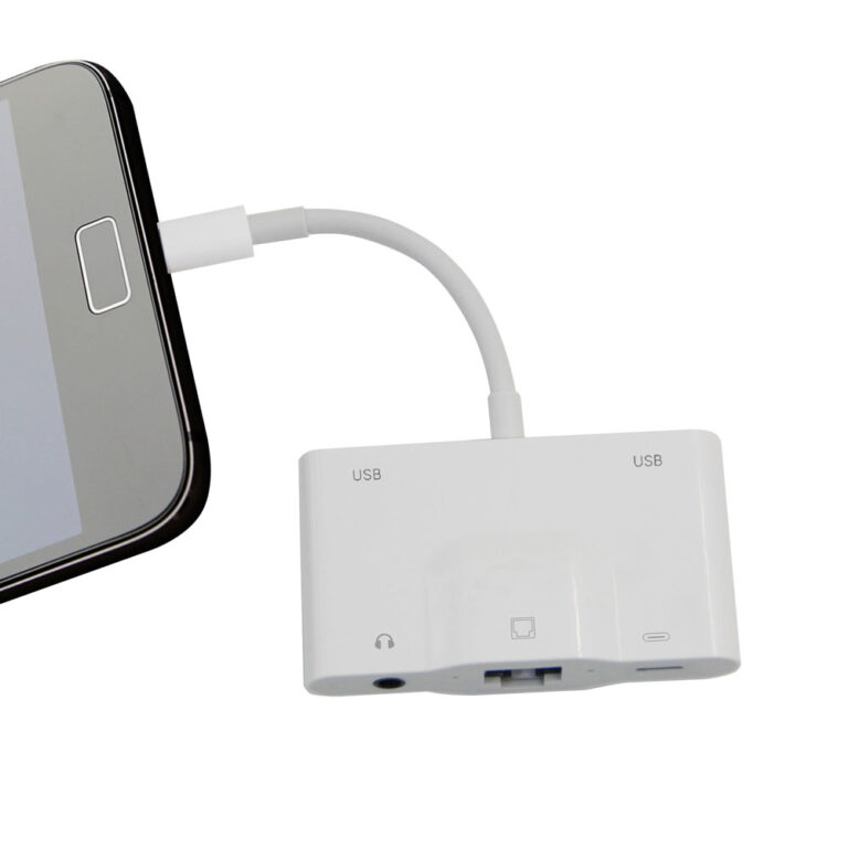 USB-C zu LAN Adapter mit Multiport | EMV+